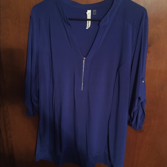 NY Collection | Tops | Ny Collection Blouse With 34 Sleeves | Poshmark